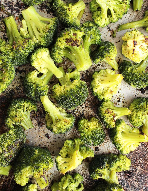 Roasted Frozen Broccoli - Slim Sanity